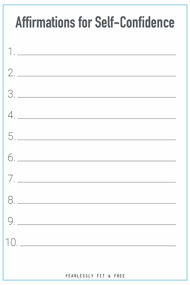 70 Affirmations for Self-Confidence that will Change Your Life ...